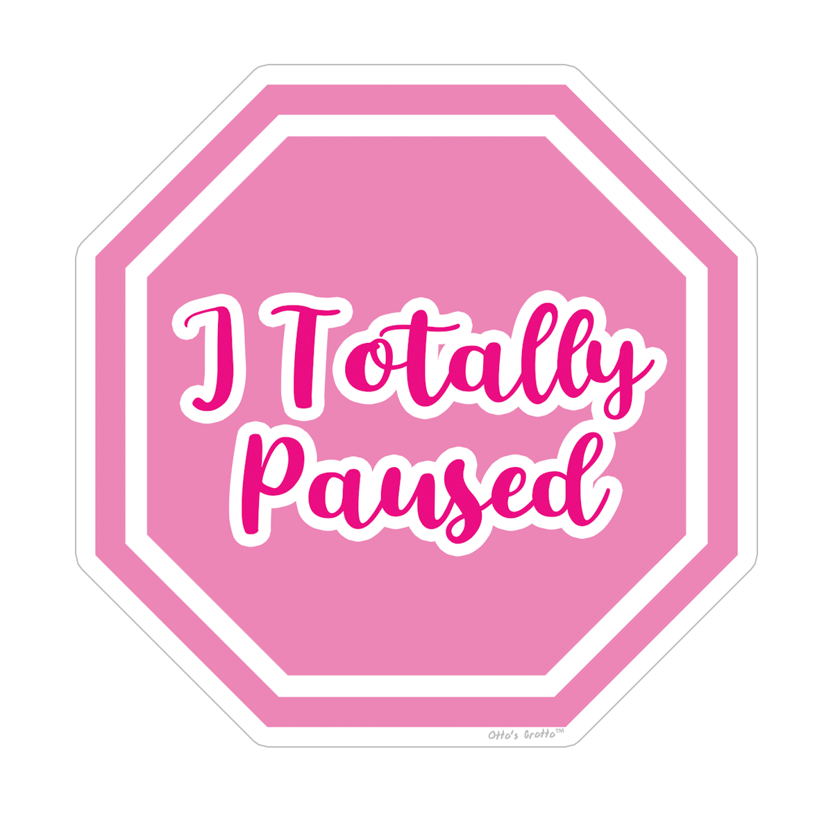 Totally Paused sticker, funny stickers, stickers for laptop, stickers ...