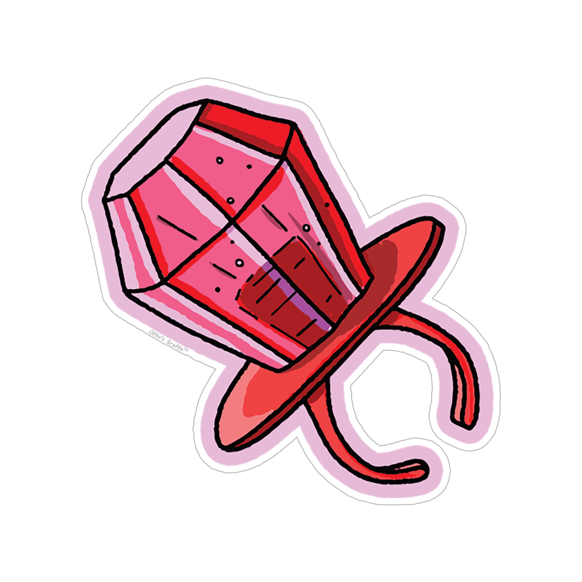 Red Ring Candy Sticker, Cute Sticker Aesthetic, 90s Stickers, Nostalgi ...