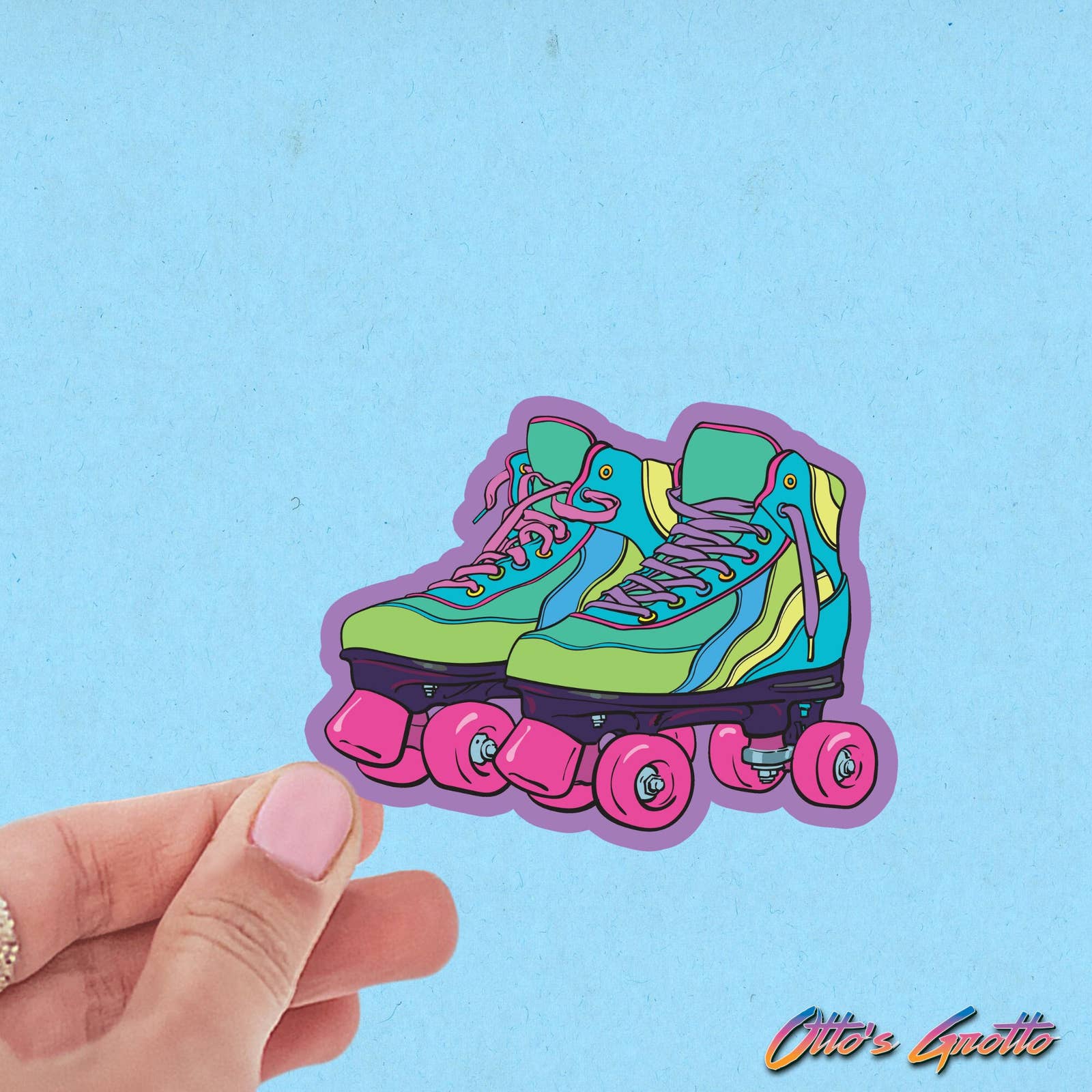 90s Roller Skate sticker, funny stickers, stickers for laptop, sticker ...